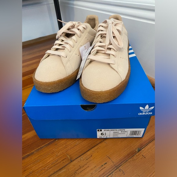 adidas | Shoes | Adidas Stan Smith Crepe Sole Sneaker Sand Strata Magic Beige Size 65 | Poshmark